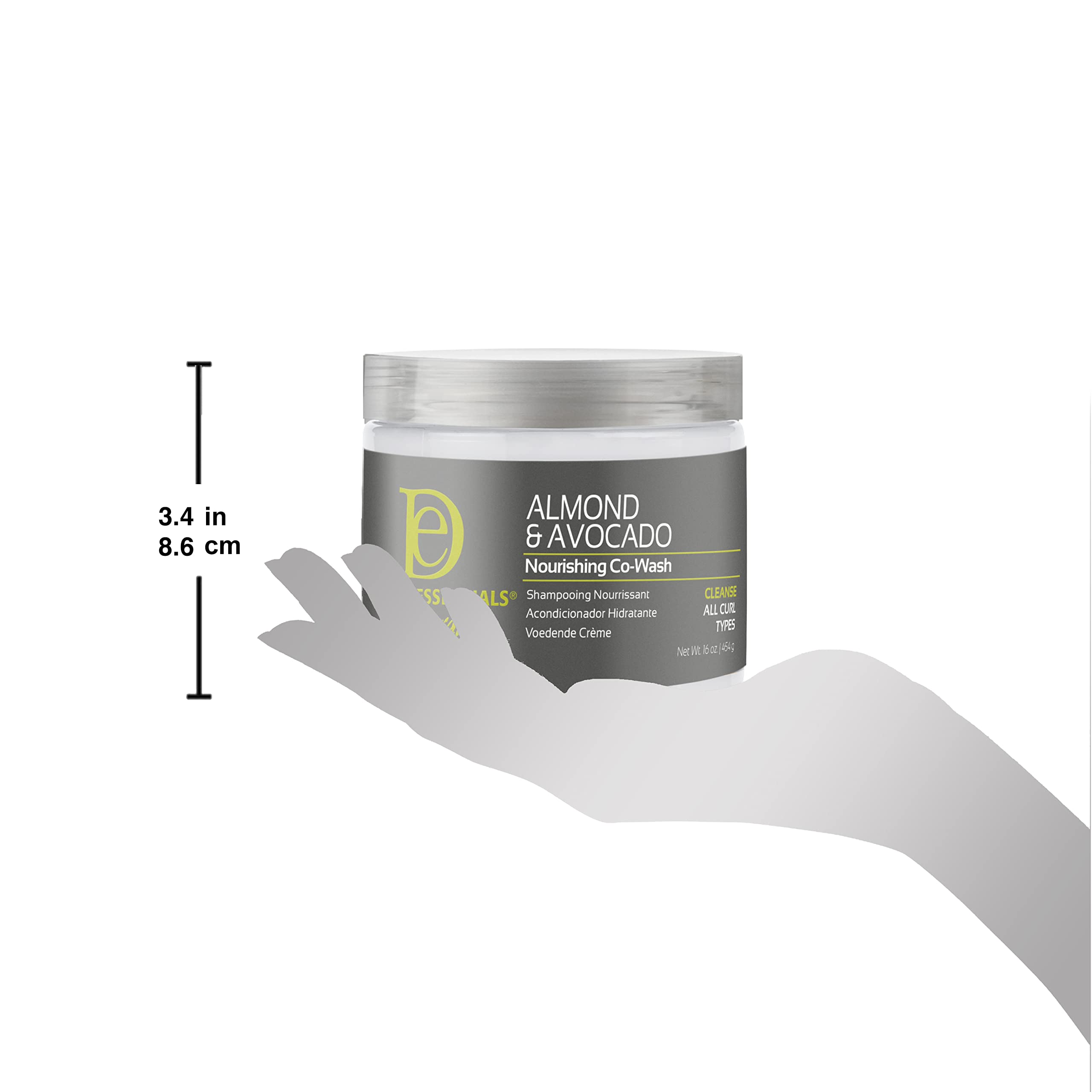 DESIGN ESSENTIALS Natural Almond & Avocado Nourishing Co-wash, White, 1 lb