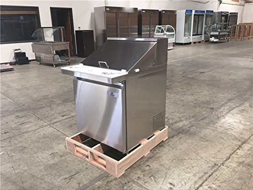 Commercial Refrigerated Sandwich Prep Table 1-door 27" NSF 5.7CF (Stainless Steel, 27.5"L, x 29.5"W, x 42.5"H) SCL-M1