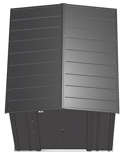 Arrow Classic Steel Storage Shed, 6x7, Charcoal