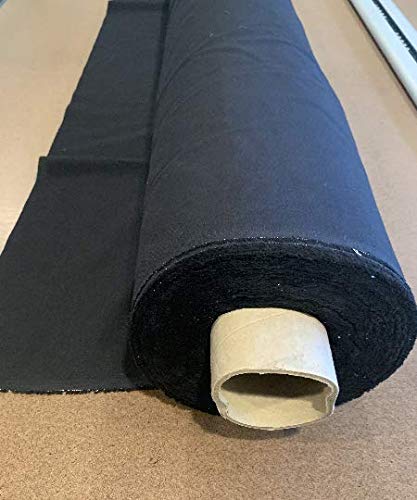 Black 100% Cotton Muslin Fabric/Textile - Draping Fabric - by The Yard (60in. Wide)