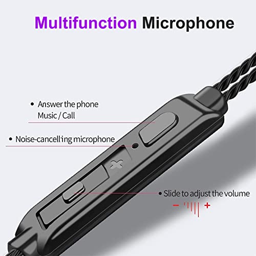 Cianyyee 5 Pack Wired Earbuds with Microphone in-Ear Headphones,Kids School Earphones High Definition Fits 3.5mm Interface for iPhone,iPad,iPod MP3/4 Players,PC,Laptop