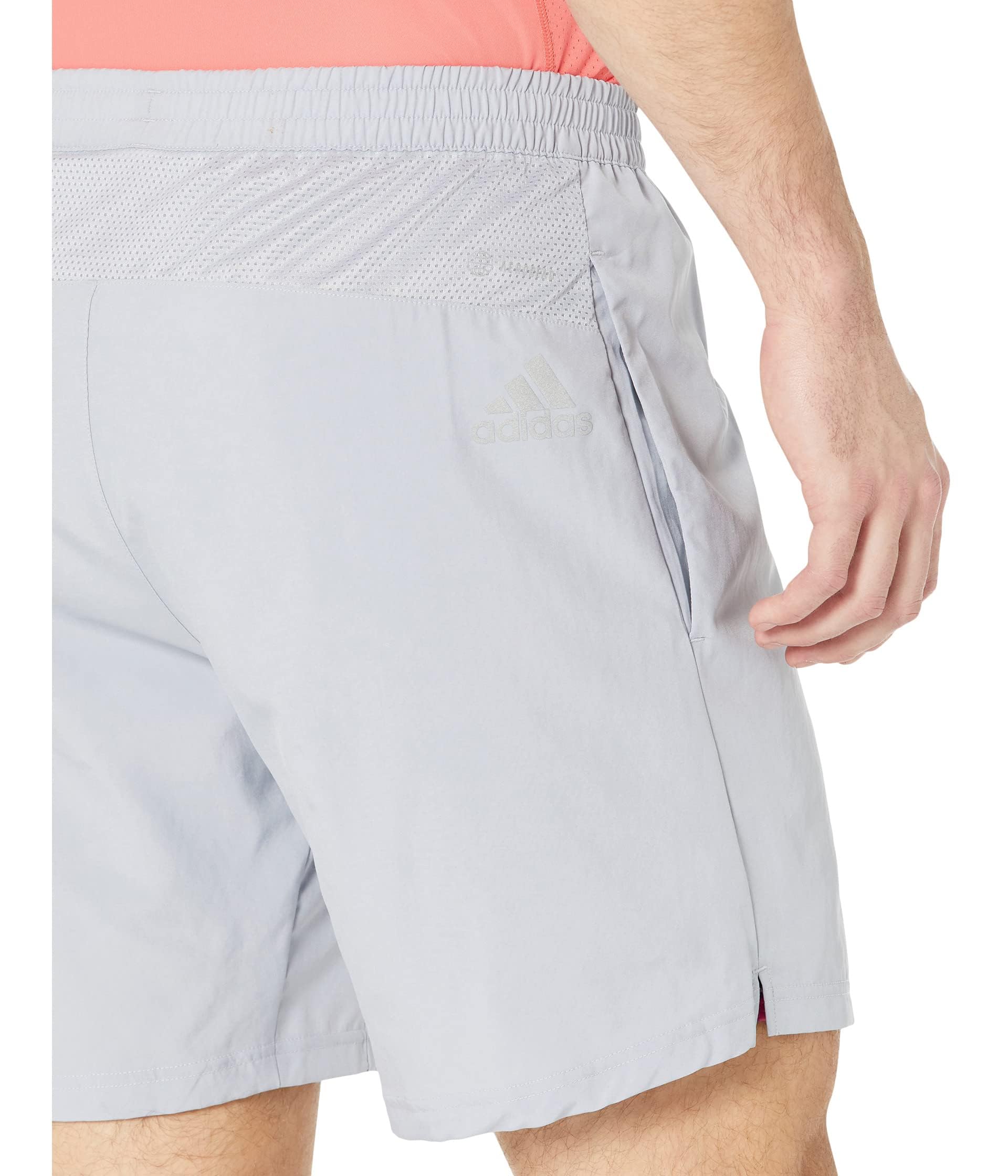adidas Men's Run It Shorts, Halo Silver, Medium