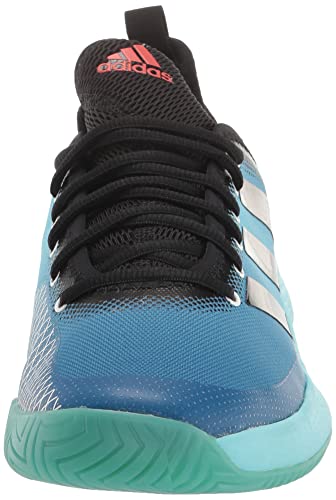 adidas Men's Defiant Generation Tennis Shoe, Pulse Aqua/Black/Altered Blue, 11.5
