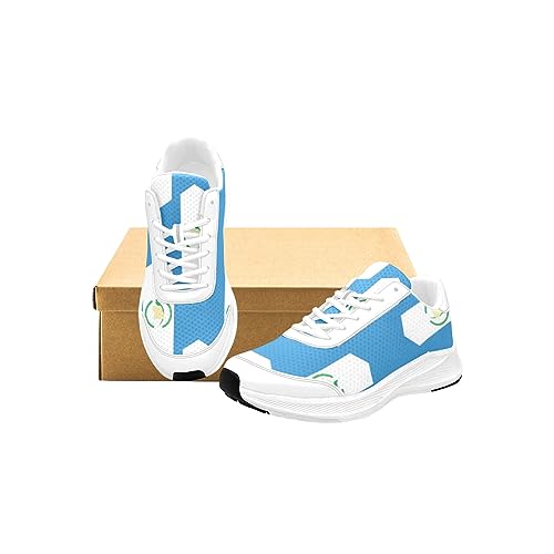 AFFAMA Guatemala Flag Mens Running Shoes Lightweight Fashion Sneaker White