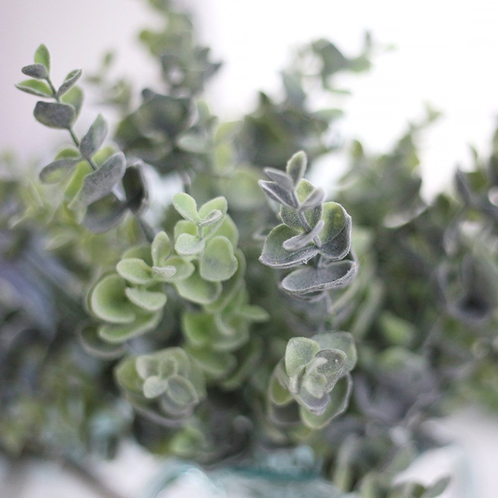 Bluelans® Artificial Fake Plastic Artificial Plastic Plant Eucalyptus Grass for Home Garden Wedding Party Decoration