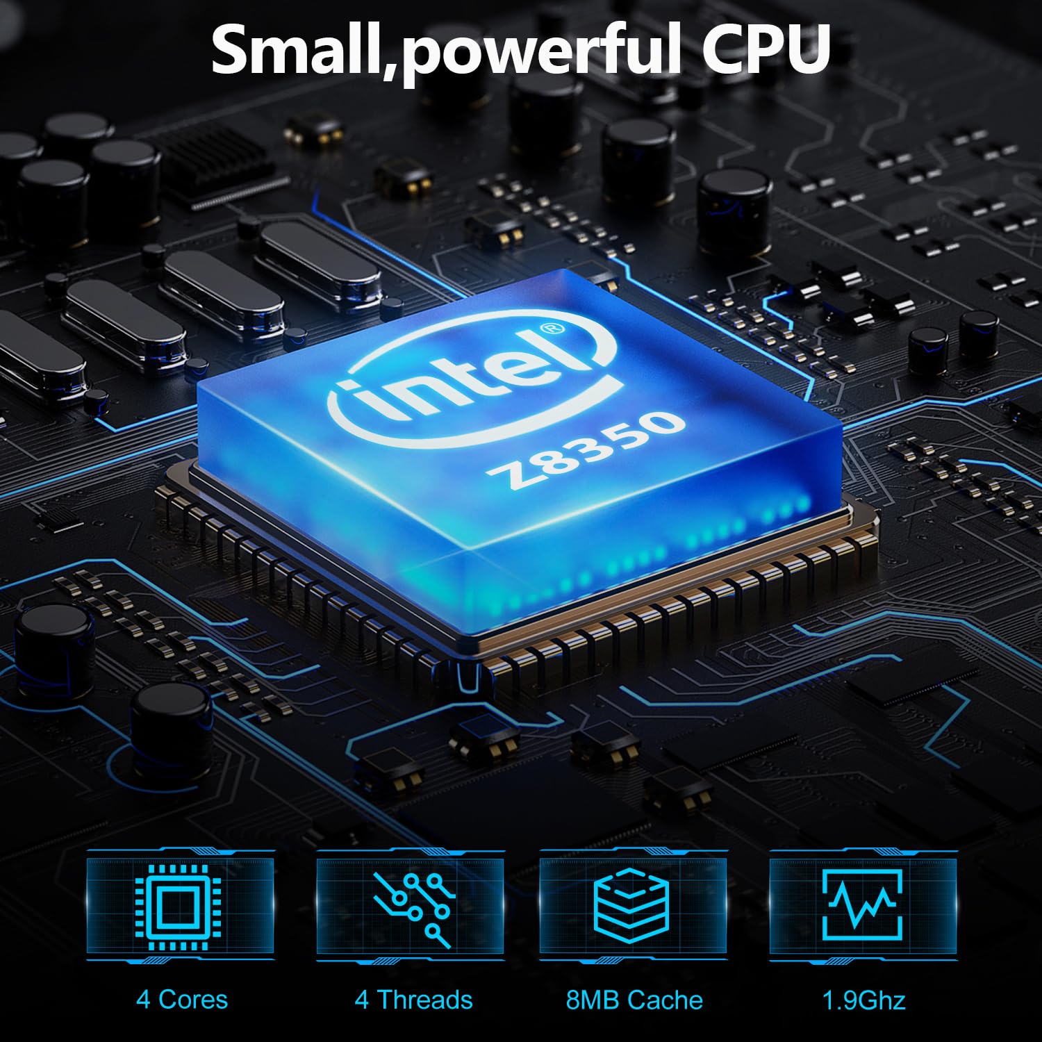 ALADAWN Intel Compute Stick 8GB RAM 128GB ROM with Intel Atom Z8350 and Windows 10 Pro,Mini PC Stick Support 4K HD,2.4G/5G WiFi,Bluetooth 4.2,Auto Power on