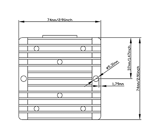 Voltage Regulator DC DC 36V 48V Step Down to DC 12V Buck Transformer Converter (36V/48V to 12V 20A)