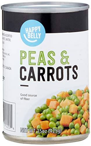Amazon Brand - Happy Belly Peas & Carrots, 15 ounce (Pack of 1)