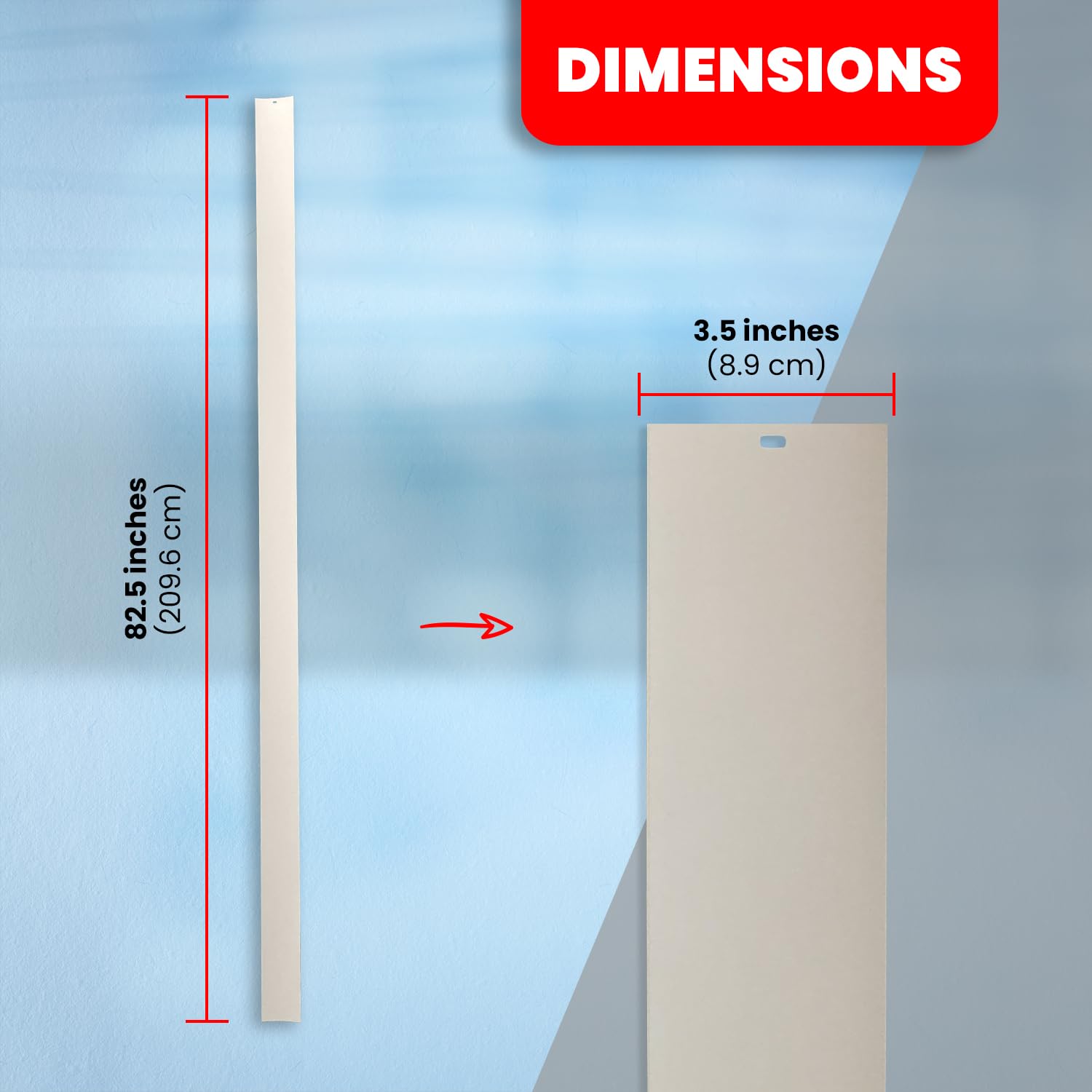 Amazing Drapery Hardware Premium Vinyl/PVC Vertical Blind Replacement Slats, 10 Pack, Light Grey - Smooth, Curved Style - DIY-Friendly and Trimmable Length - Ideal for Replacing Broken Blinds