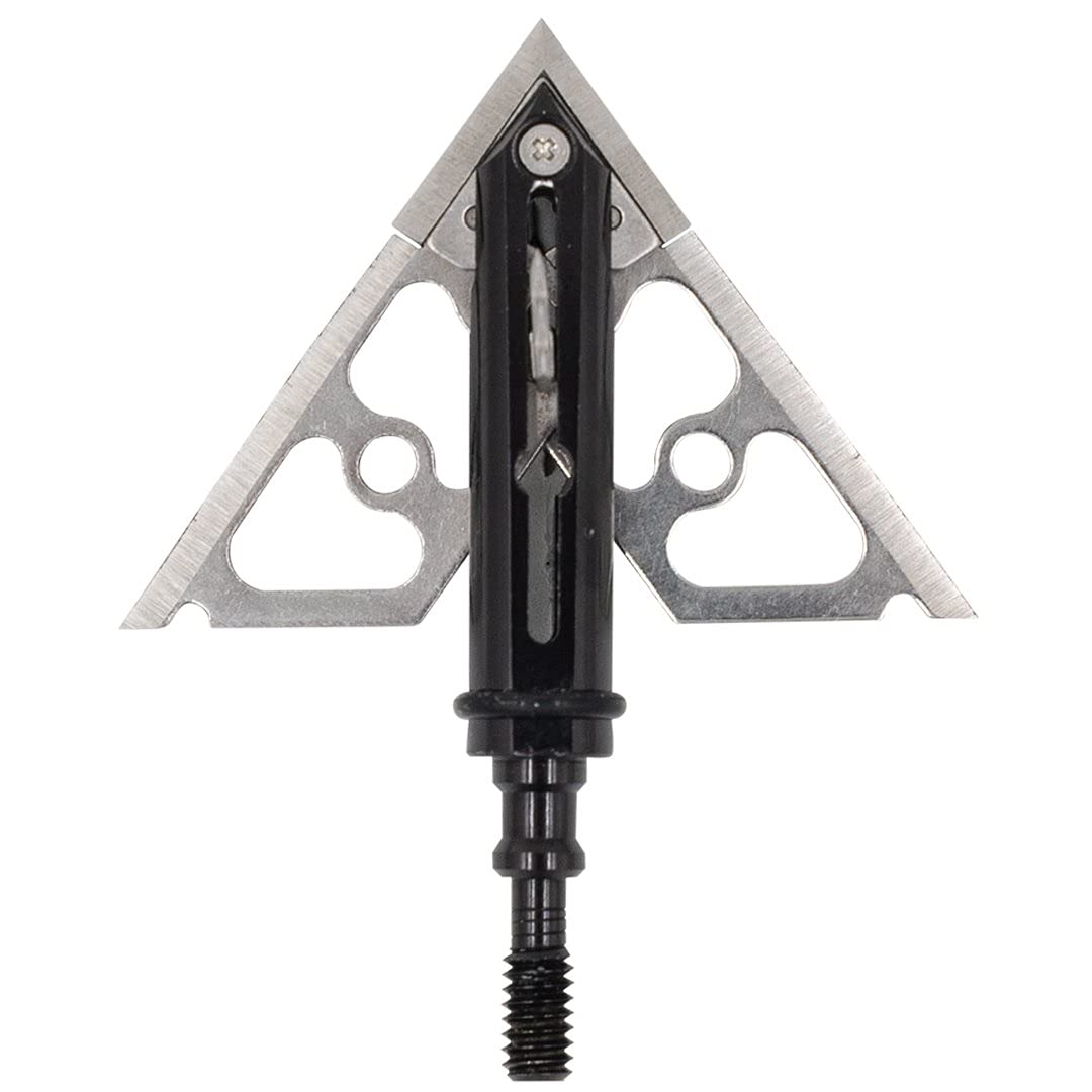 Afflictor K2-Hybrid Broadhead | Patented Drive-Key Hybrid Design | Superior Penetration | Field Point Accuracy | Durable Design | Low Profile | Shoots from Any Bow | Devastating 1-3/4" Cut
