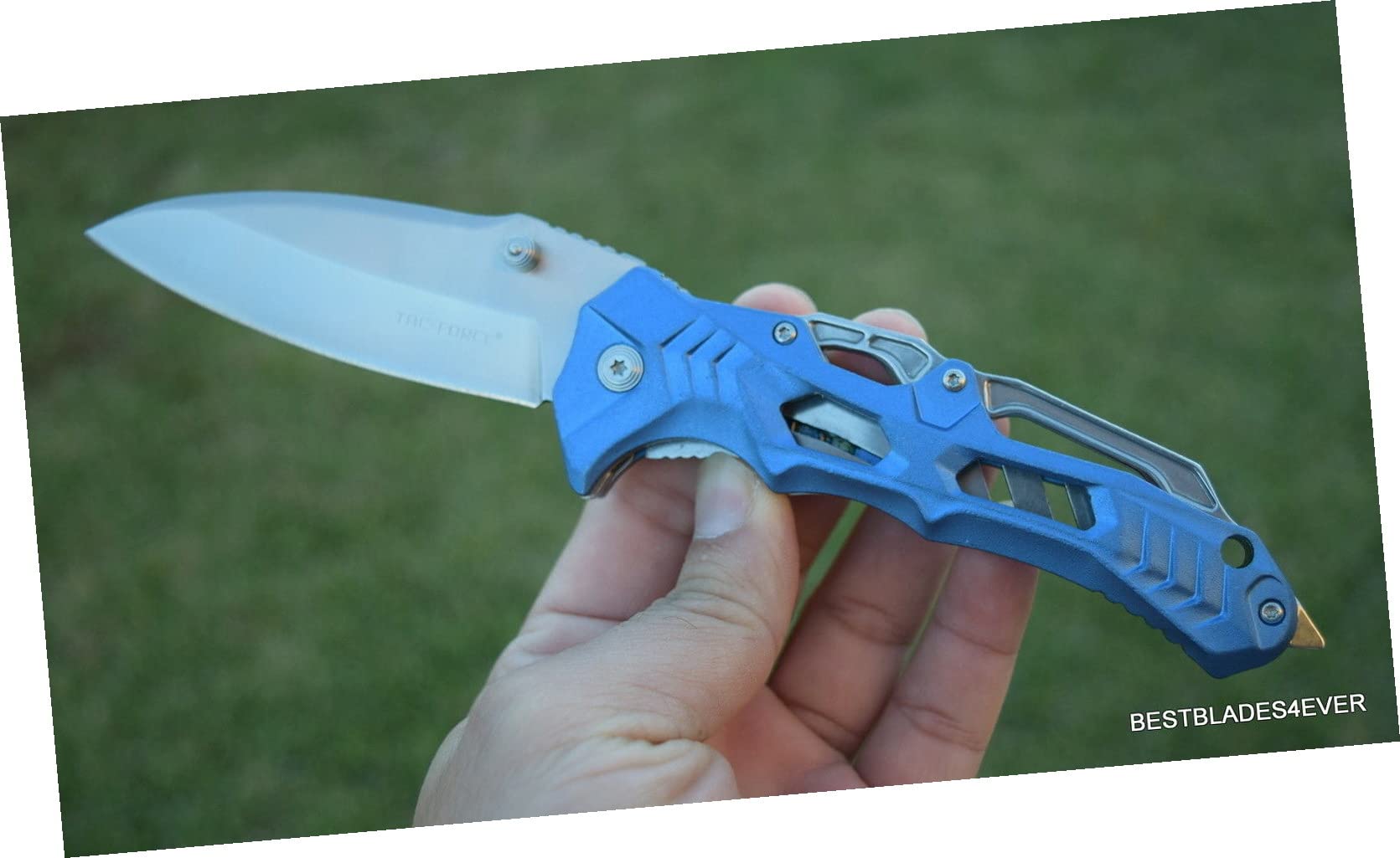 8.5 Inch Open Folding Pocket Knife Tactical Linerlock Clip Outdoor Survival Hunting Knife by Survival Steel