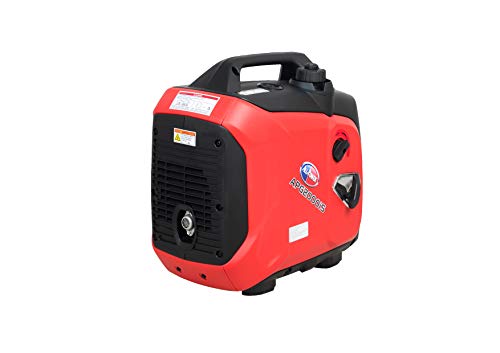 All Power America APG2000IS, 2300 Watt Compact & Quiet Portable Inverter Generator, Powered Gas Powered & Parallel Function Ready, 2300W, Red