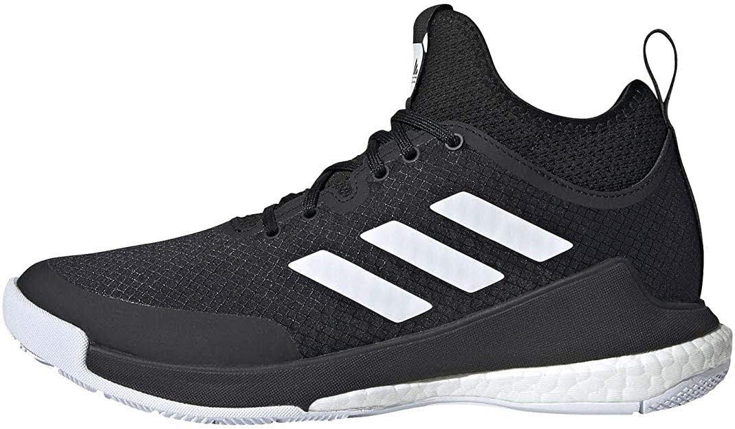 adidas Women's Crazyflight X 3 Mid Volleyball Shoe, White/Gum, 5 M US