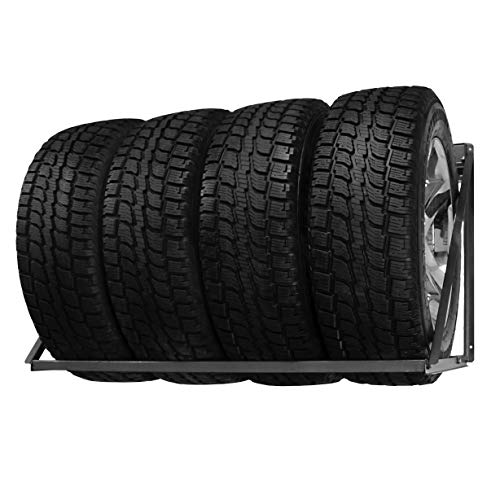 Proslat 10026 Steel Tire Storage Rack Wallmount, 48-Inch Wide