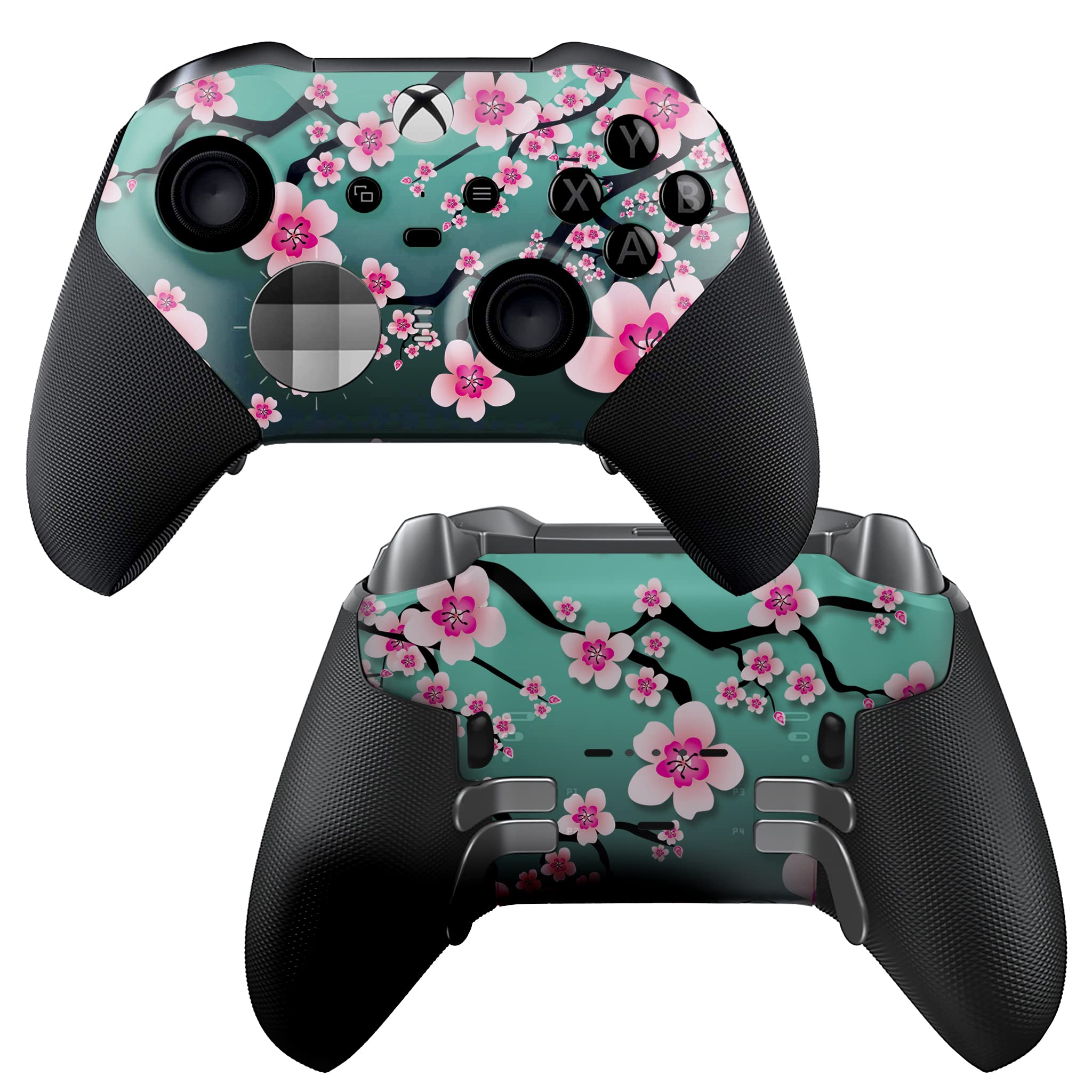 DreamController Cherry Blossom X-box Elite Controller Series 2 Limited Edition Custom Elite Series 2 Controller for X-box One/Series X/S. with Advanced Hydro-Dip Paint Technology (Not Just a Skin)