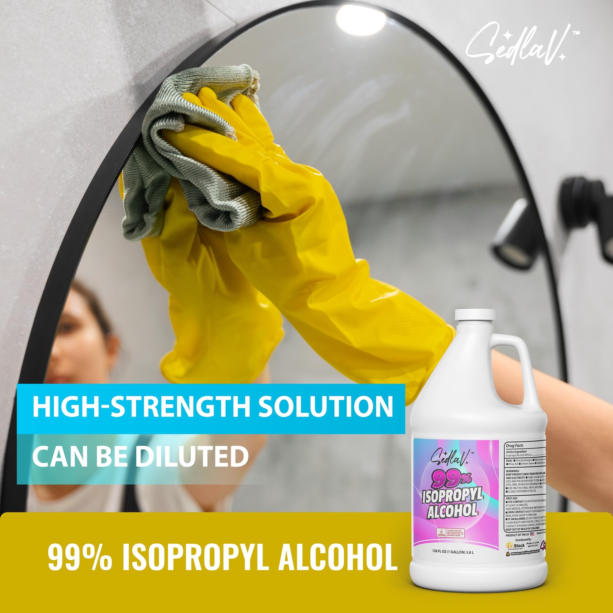 99% Isopropyl Alcohol 1 Gallon Rubbing Alcohol Isopropyl 99 Percent Technical Use Can be Diluted 2 Gallons of Isopropyl Alcohol 99%