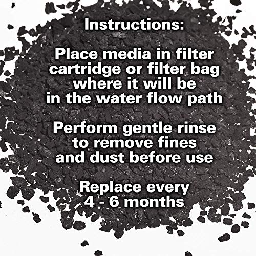 Kolar Labs β Premium Catalytic Activated Carbon β 454g (1lb), Chlorine, Chloramine and Hydrogen Sulfide Removal for Tap Water, Reverse Osmosis Filtration Systems and Aquariums