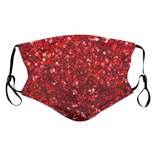 Aleola(Shipping from US!!!Sequin Print Dustproof Windproof Anti-Spitting Protective Face Coverings,Adult 1PC Breathable Face Bandana