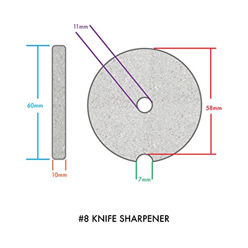 Meat Grinder Knife and Plate Sharpening System (Fine Grind, #8 Meat Grinder Knife and Plate Sharpening System)