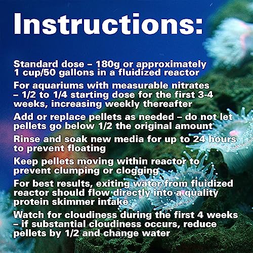 Kolar Labs Metabolix Bio-Pellets β Nitrate & Phosphate Treatment for All Aquariums, Fresh & Salt Water, 600g, 1.32 lb