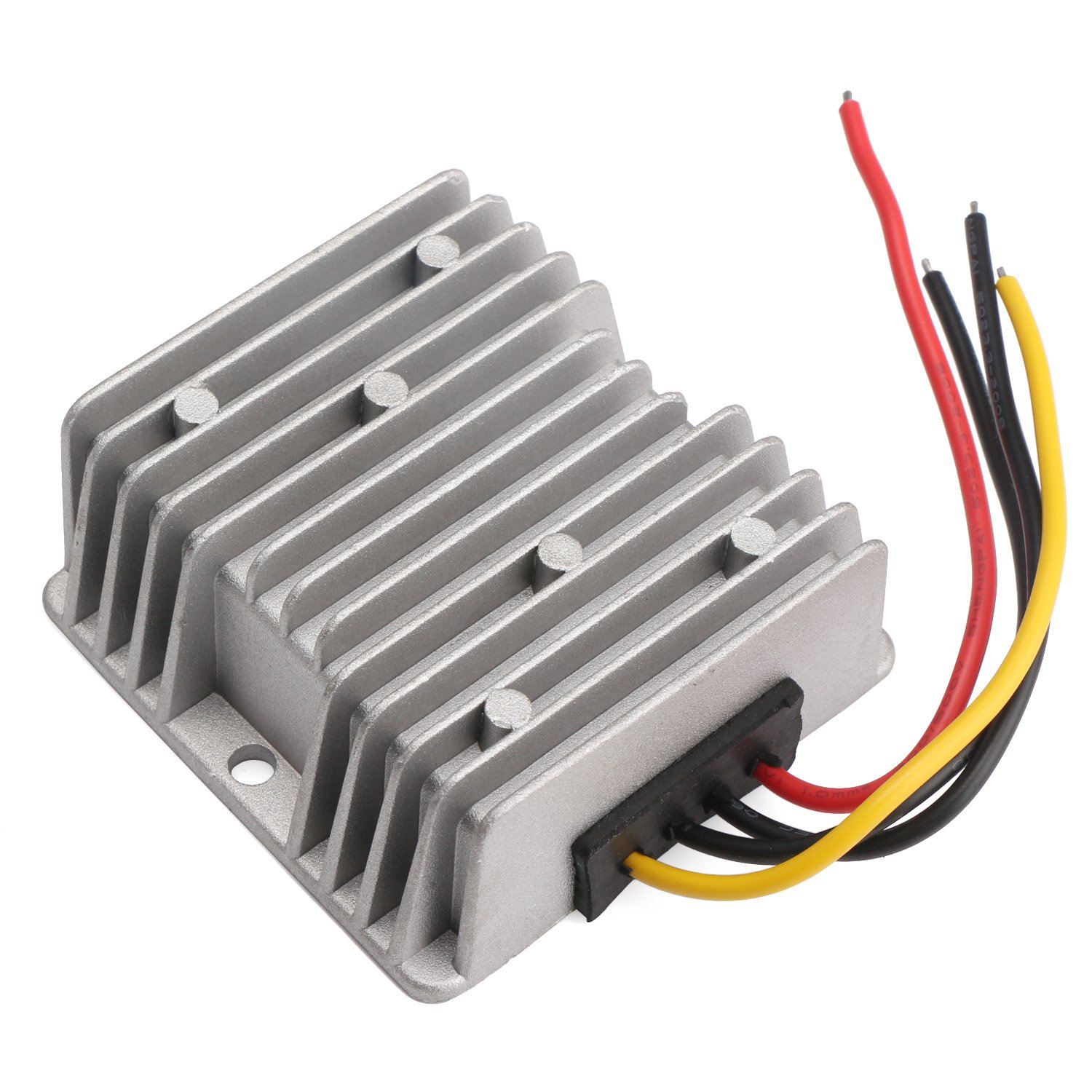 DROK® Waterproof DC Synchronous Boost Converter Regulator DC-DC 9-20V 12V to 24V 5A/120W Step-up Power Supply Circuit Module Adapter with Aluminum Shell for Electric Motors, Speakers,etc