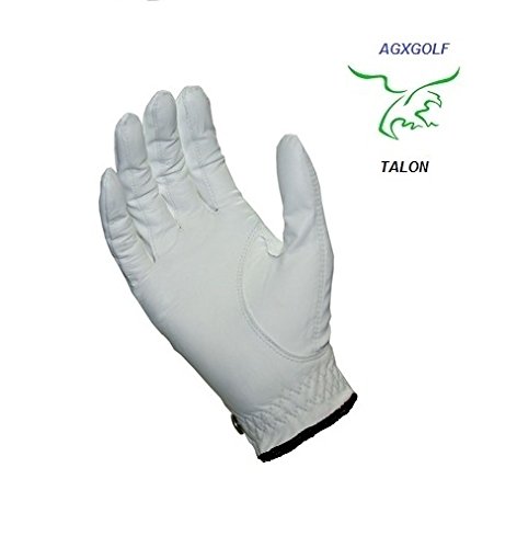 AGXGOLF Six Pack!! DuraMax Men's Right Hand Cabretta Leather Golf Gloves: Size: Medium Large for MEN Who Golf Left Handed