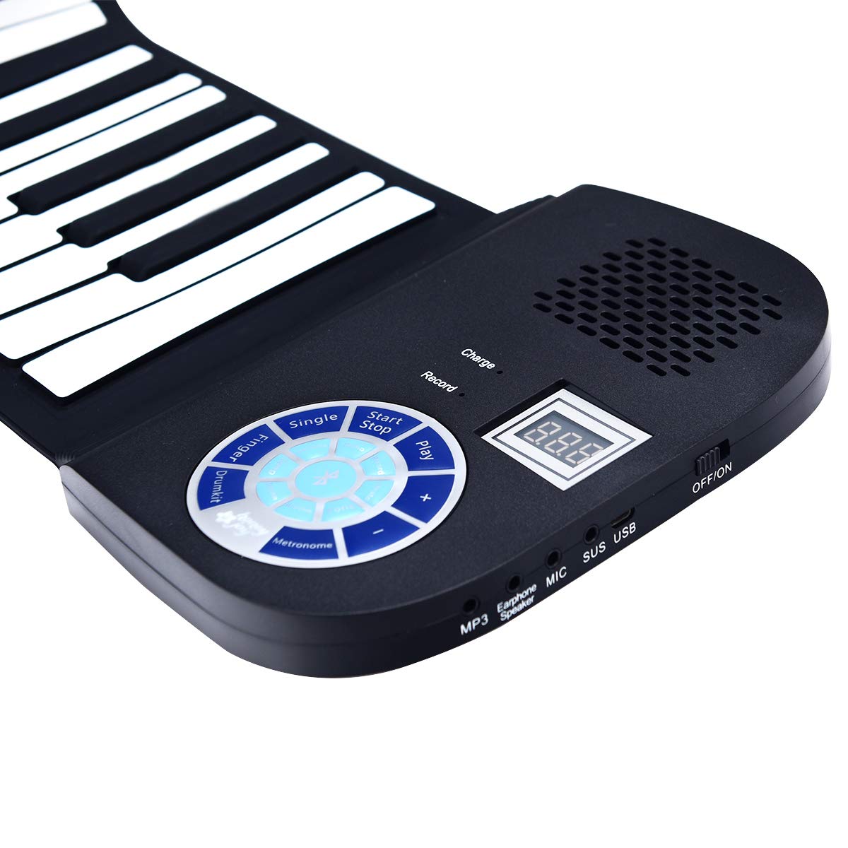 88 Keys Portable Keyboard Piano, Safeplus Electric Roll Up Flexible Silicone Piano Keyboard for Kids Beginners Adults Gift Support MP3 Player Bluetooth Function