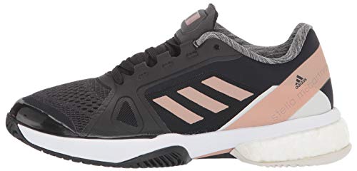 adidas Women's ASMC Barricade Boost Tennis Shoe, Black/Copper/Orbit Grey, 5.5