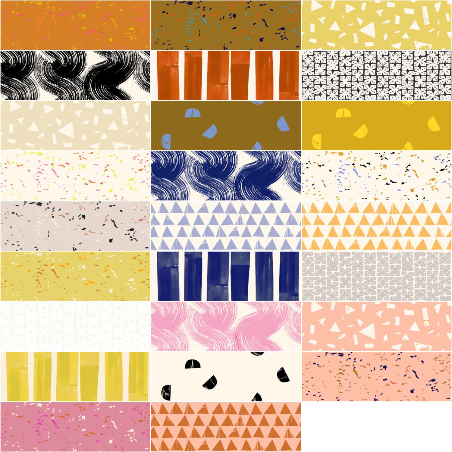 Alexia Marcelle Abegg Sketchbook Jelly Roll 40 2.5-inch Strips Ruby Star Society RS4070JR