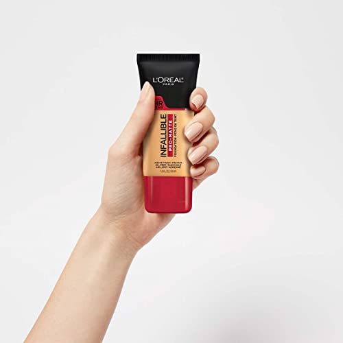 L’Oréal Paris Cosmetics Makeup Infallible Pro-Matte Liquid Longwear Foundation, Natural Buff, 1 fl oz.