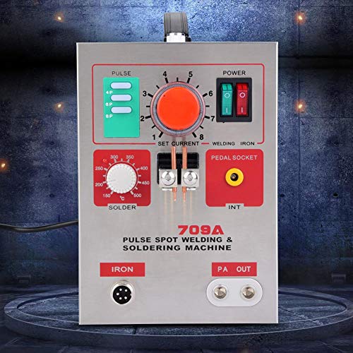 Battery Spot Welder, 150-450°C Fixed Welding Lithium Battery Spot Welder 20Vdc Adjustable Needle 3.2kW for Electrocar(US Plug 110V)