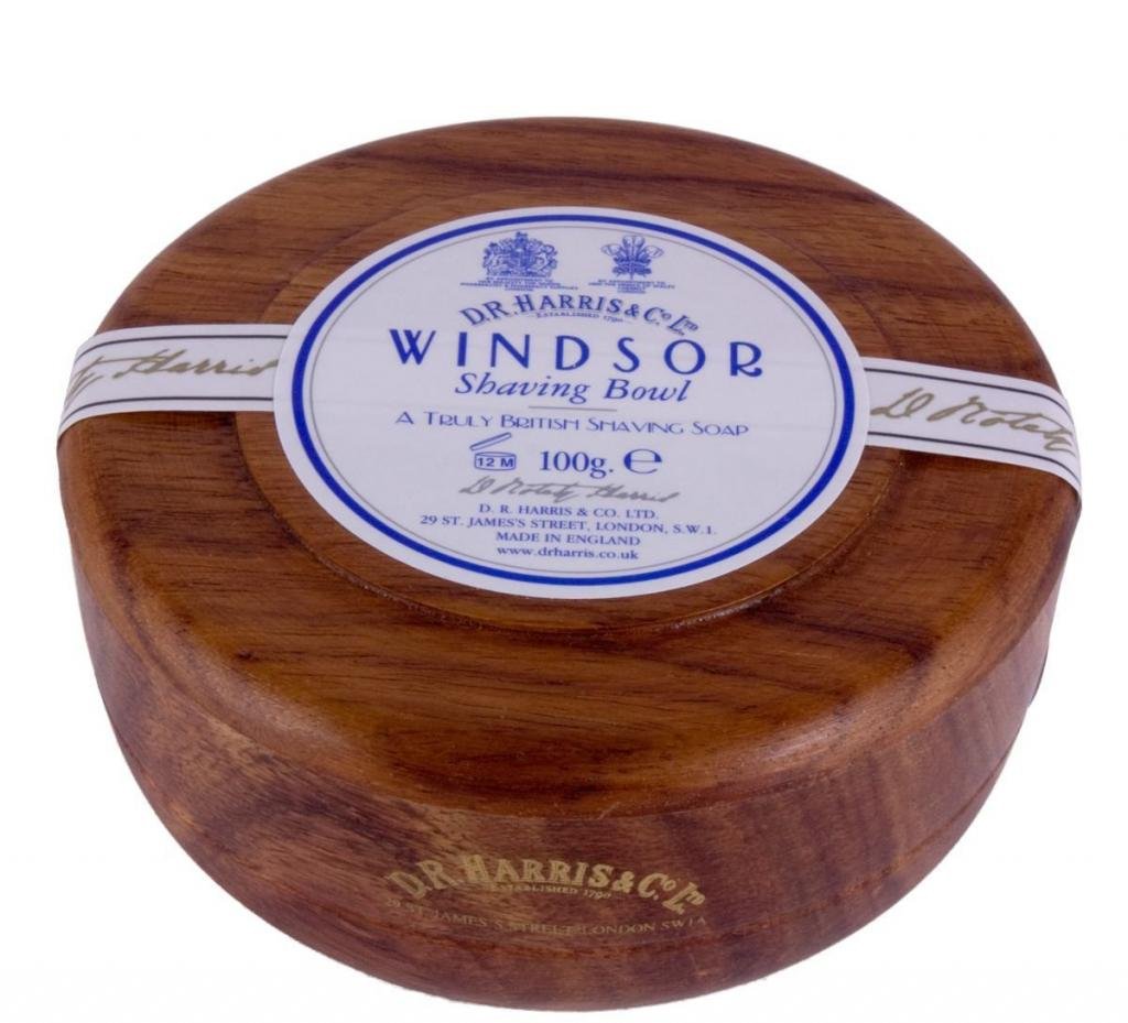 D.R.Harris & Co Windsor Mahogany Effect Shaving Bowl & Shaving Soap
