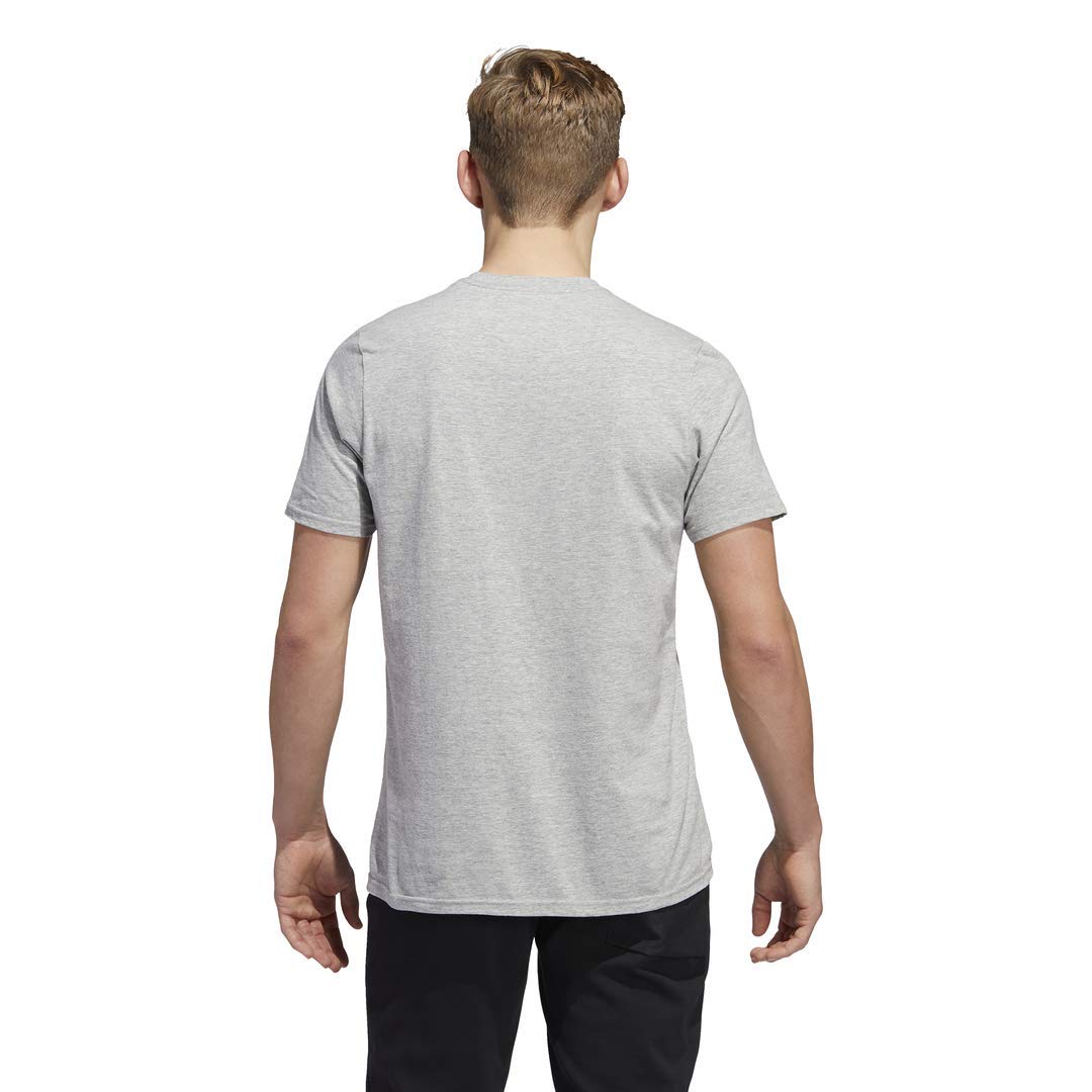 adidas mens Continental Camo Graphic Tee Medium Grey Heather Small