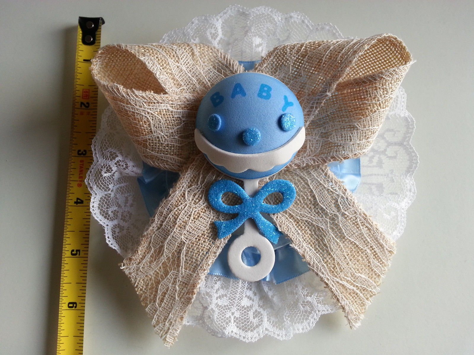 DALIYREPAL Liphontcta Mom to Be It's a Boy Sash Blue with Rattle, Ribbon