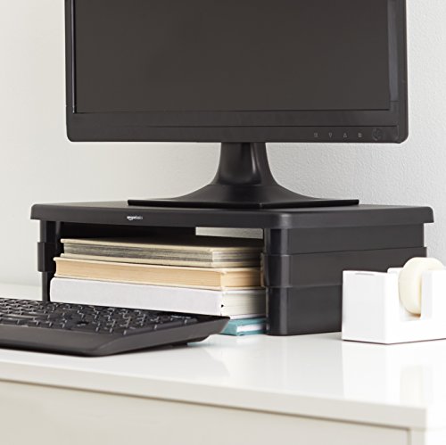 Amazon Basics Adjustable Computer Monitor Stand Riser, 5-Pack
