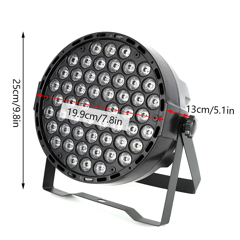 8Pcs Stage Lights, 54x3W LED Stage Par Lighting RGBW DMX512 DJ Disco Party Club Strobe Light AUTO/Sound Party Lighting