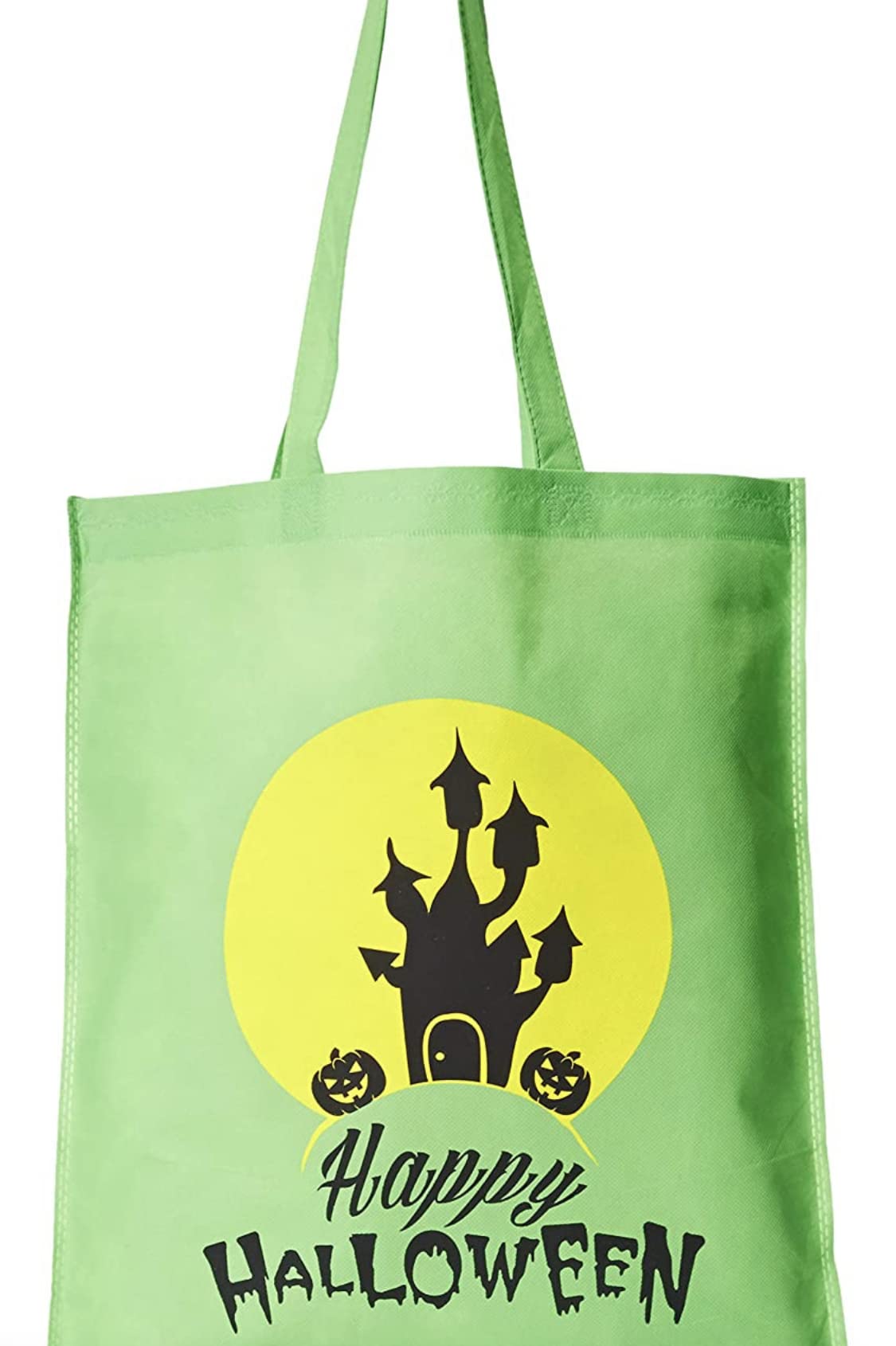Bulk 24 Pack Deluxe Large 15" x 16" Trick or Treat Bag Fun Reusable Shopping Halloween Tote Assortment Featuring 4 Designs