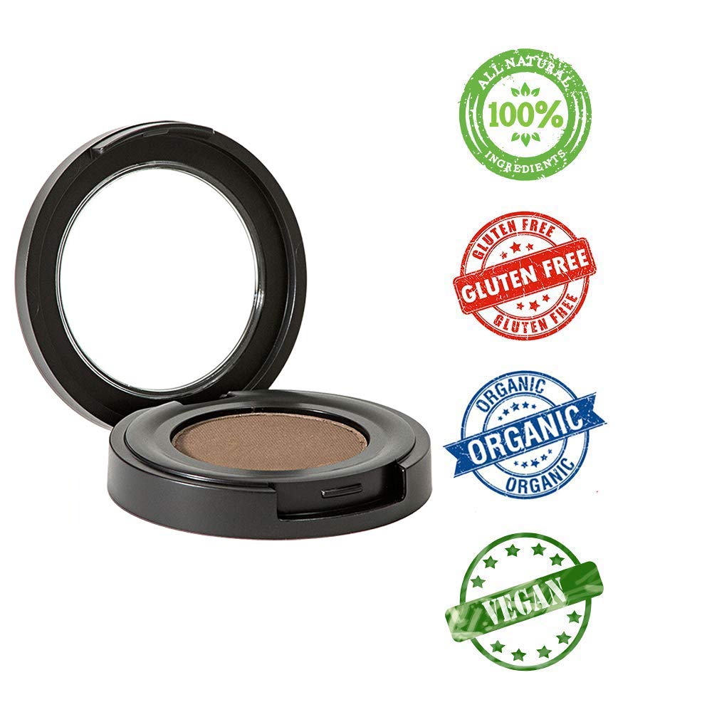 Eyebrows Powder Color Makeup Filler for Brow with Perfect Tinted Long Lasting Results That's Smudge Proof and Stays on with No Cake for the Best Defined Eye Look and Beauty - Deep Brown