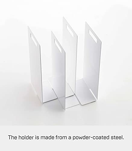Yamazaki Home Tower White Interlocking Towel Organizer (Set of 2)