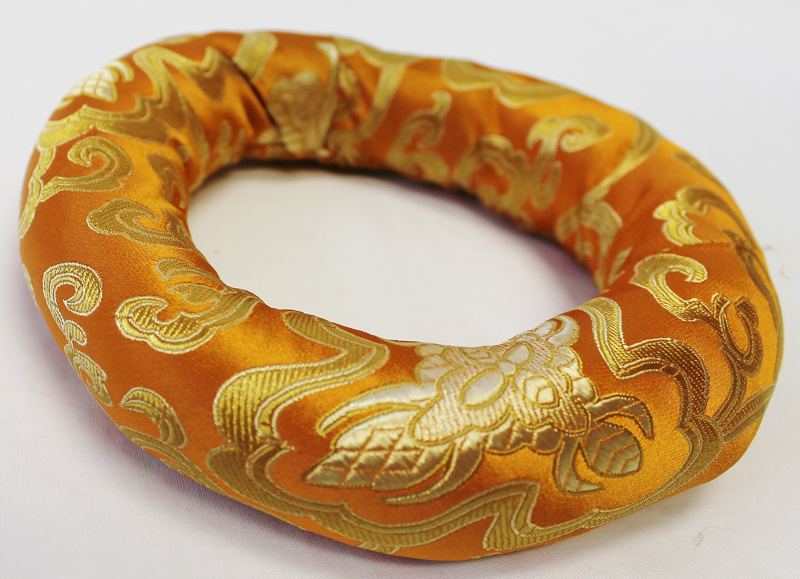 6" Silk Brocade Ring Cushion Pillow for Tibetan Singing Bowl~Best for Bowl size 7"-8"