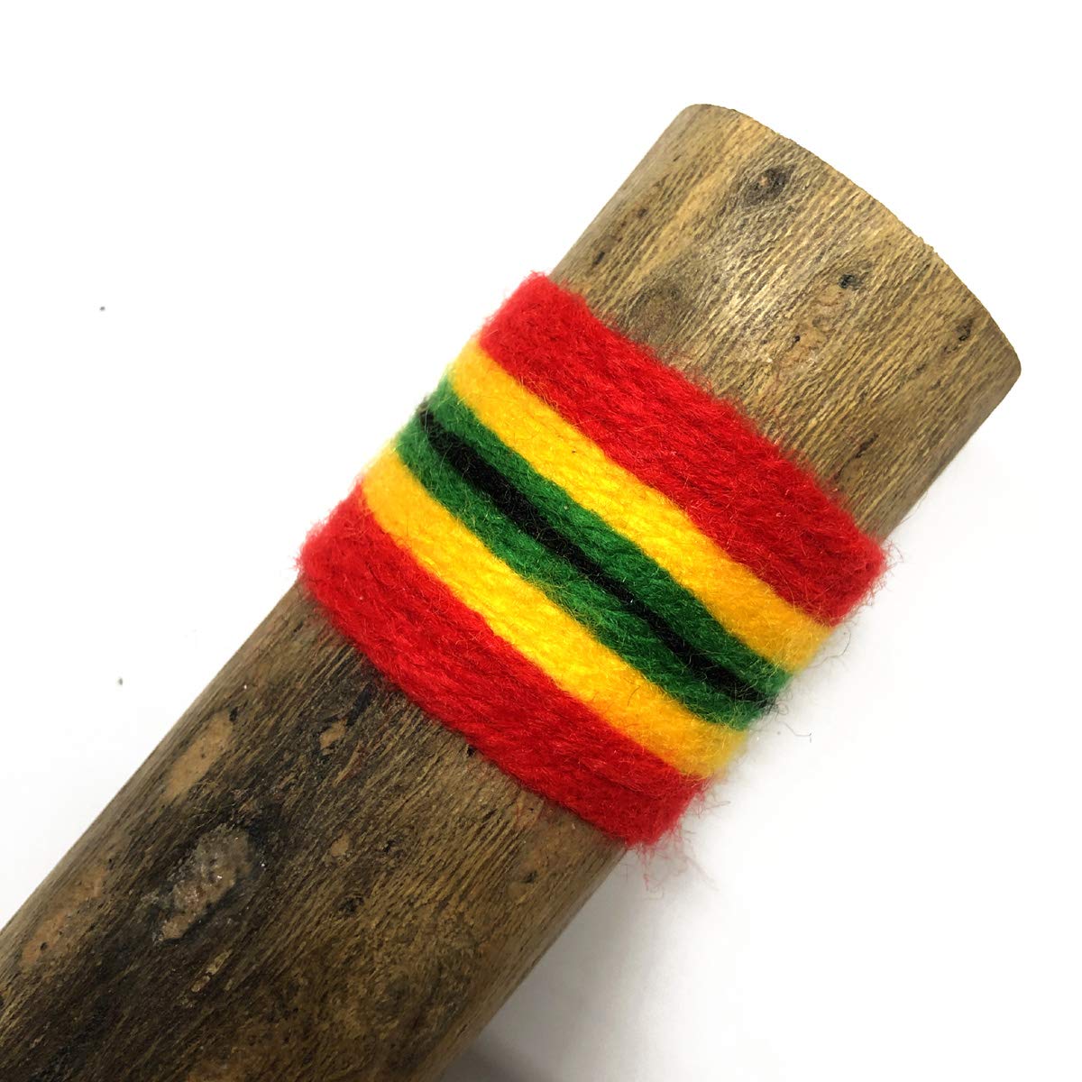 Africa Heartwood Project 40" Cactus Rainstick from Chile - Authentic Handcrafted Rain Stick Musical Instrument with Rasta Yarn Wrap and Durable Sealant