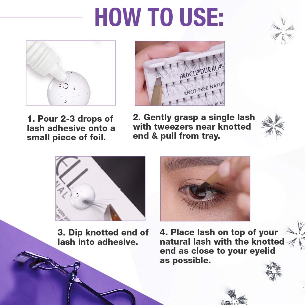 DUO Individual Lash Adhesive, for False Individual Lashes, Clear, 0.25 oz, 1-Pack