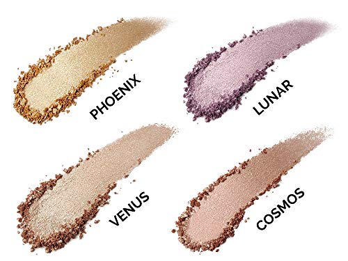Aesthetica Starlite Highlighter - Metallic Shimmer Highlighting Makeup Powder - Cosmos (Sparkling Rose Gold)