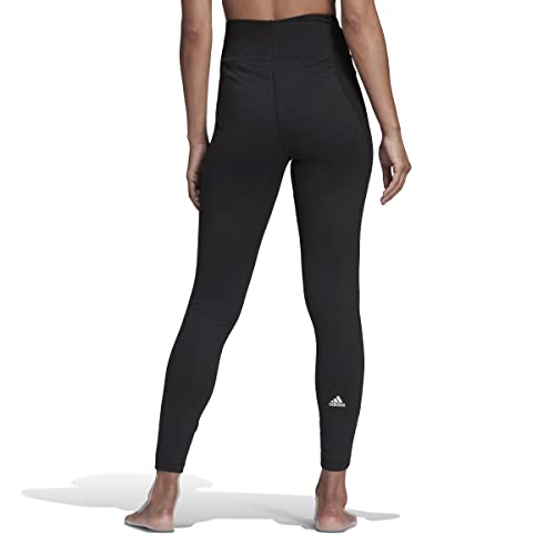 adidas Women's Plus Size Yoga High Waisted Tights, Core Black, 1X