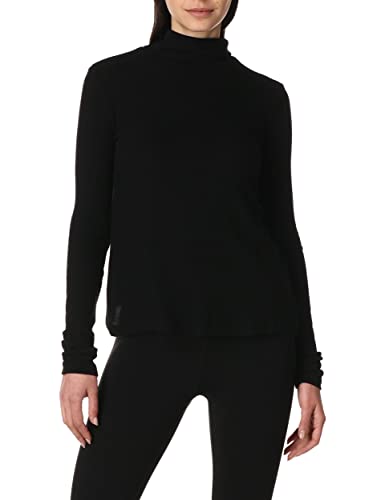 Alo Yoga womens Long Sleeve Shirt, Black, X-Small US
