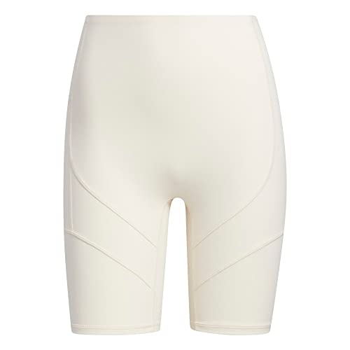adidas Women's Yoga 4 Elements Pocket Short Tights, Wonder White, X-Large