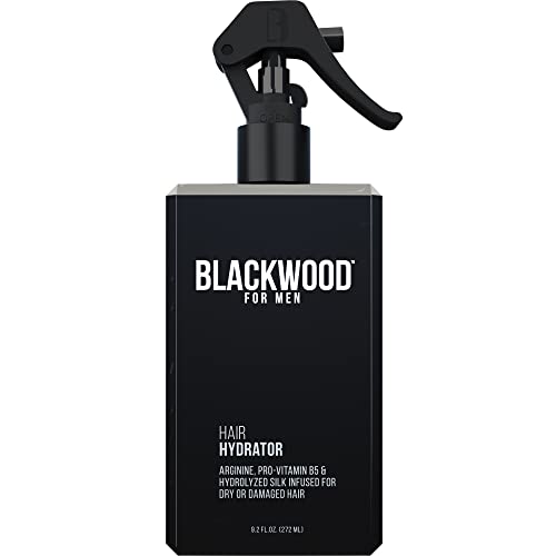 BLACKWOOD FOR MEN Hair Hydrator - Leave In Conditioner & Texturizing Spray - After Shower Deep Treatment for Shine & Repair - Natural Vegan Formula -Sulfate Free, Paraben Free, & Cruelty Free (9.2 Oz)