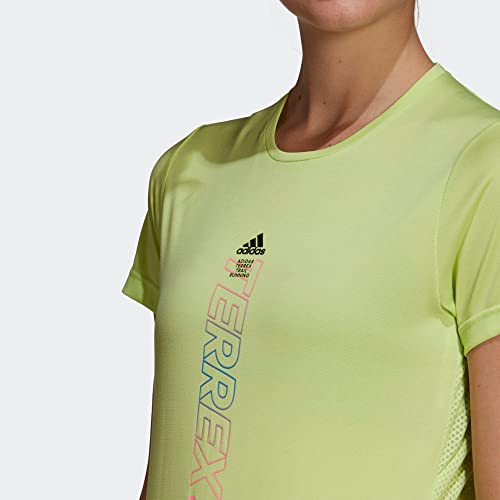 adidas Women's Agravic Tee, Pulse Lime, Large
