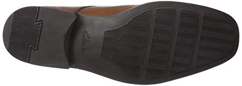 Clarks mens Tilden Walk Oxford, Dark Tan Leather, 11.5 Wide US