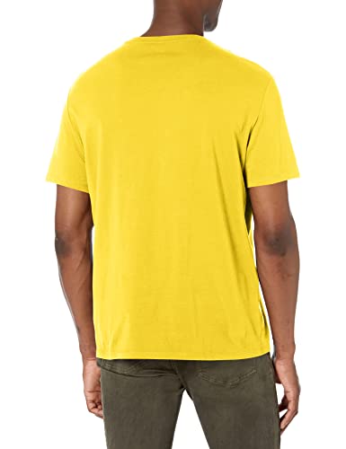 A | X ARMANI EXCHANGE Men's Pop Art Illusion Logo V-Neck T-Shirt, White, XL